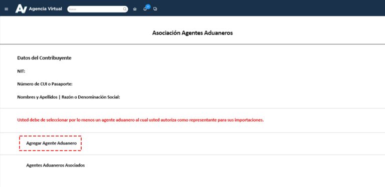 Guía práctica para asociar un agente aduanero en SAT Guatemala - SEAL